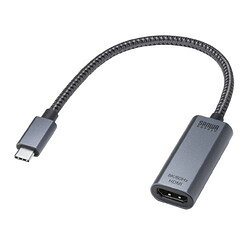 DisplayPort Altmodeに対応したType-CポートをHDMI(8K/60Hz/HDR、4K/120Hz/HDR)に変換し映像出力ができる変換アダプタ。USB Type-C搭載(映像出力に対応したType-Cポートのみ)のパソ...