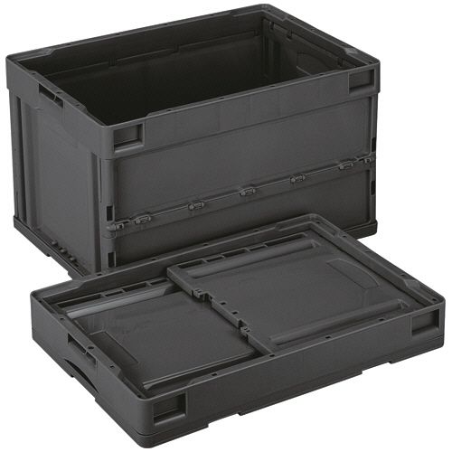 　CB-S51NR(リサイクル)ブラツク。梱包・工具・作業用品 ＞ コンテナ・容器 ＞ 折りたたみコンテナ ＞ 。