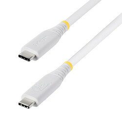 50cm USB Type-Cケーブル、ホワイト。USB4デバイスに8K 60Hz / 4K 240Hz、40Gbpsと240Wの電力を供給●50cm USB4 ケーブル ●USB-IF認証品 ●40Gbps対応 ●DisplayPort ...