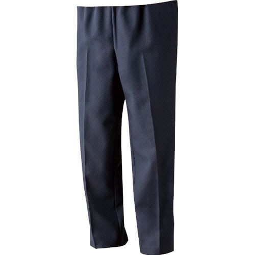 おしりスルッとパンツ。097536-16。衣料・生活用品 ＞ 衣料・ユニフォーム ＞ 衣料品 ＞ ボトムス。●男性向け、ネイビー・4Lサイズの通年素材のパンツです。●「手の力が弱い・・・」「後ろに手が回らない・・・」・・・そんなお悩みを解決...