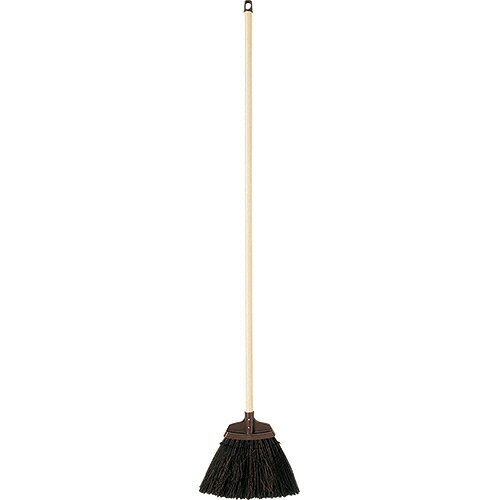 コシが強いからコンクリート等におすすめ。312887。衣料・生活用品 ＞ 掃除用品 ＞ ほうき・ちりとり・はたき ＞ ほうき（屋外用）。●長柄です。●天然繊維と化繊の混毛タイプ。●メーカー独自の植毛方法で毛が抜けにくい。