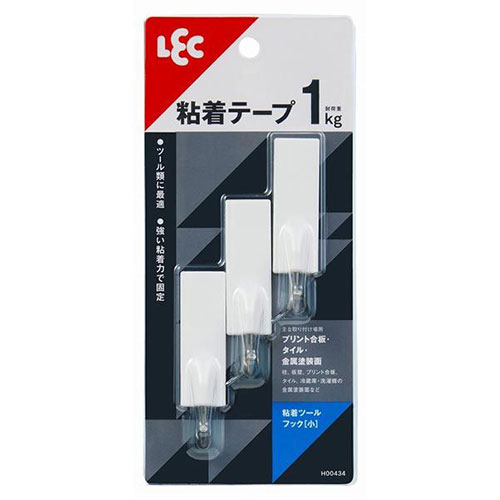 粘着ツールフック(小) 3個入粘着ツールフック(小) 3個入