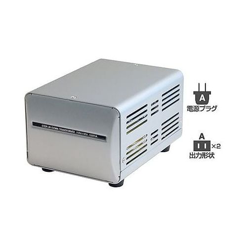 海外国内用大型変圧器100V／110-130V／1000VA WT-4UJ海外国内用大型変圧器100V／110-130V／1000VA WT-4UJ。