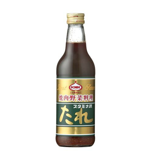 KNK 上北農産加工 新 スタミナ源たれ 390g。から揚げの下味、竜田揚げの下味、炒め物、煮込み料理、サラダのドレッシング、もちろん焼肉のタレとしても！大人気商品！青森県産大豆・小麦を使用した醤油をベースに厳選した青森県産のりんごやにんに...