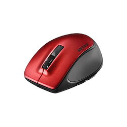 「心地よい」をカタチに。Premium Fit。Bluetooth対応BlueLEDマウス「安定感」をカタチに。「快適」をカタチに。操作音が静かな場所でも気にならない静音設計。([インターフェース]Bluetooth。[カラー]レッド)