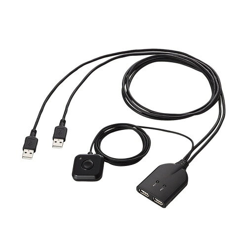 手元のスイッチを押すだけで簡単切替!1セットのキーボードとマウスを2台のパソコンで共有できるマウス・キーボード用パソコン切替器。2台のパソコンで、1セットのキーボード・マウスなどのUSB機器を共有できるキーボード・マウス用パソコン切替器です...