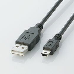 外付けハードディスクドライブやデジタルカメラ、ポータブルゲーム機などの周辺機器を接続できる、A-mini-BタイプのUSB2.0ケーブルです。 [対応機種]USB接続が可能な機器。USB(Aタイプ:オス)のインターフェイスを持つパソコンやゲ...