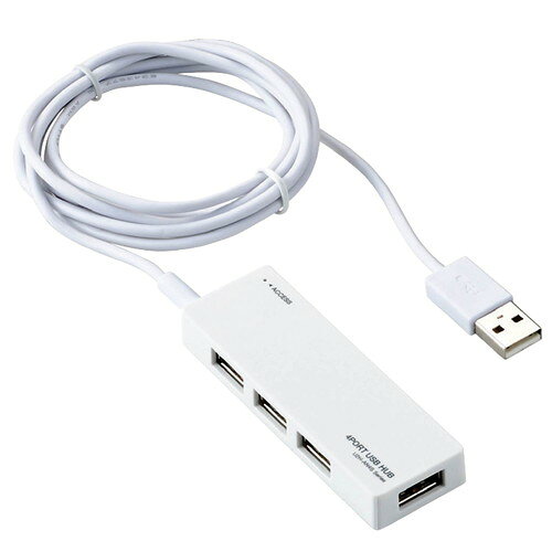消費電力が大きなハードディスクドライブなどのUSB機器も安心して使える!ACアダプタが付いた4ポートUSB2.0ハブ。ACアダプタが付属するセルフパワー・バスパワー共用タイプの4ポートUSBハブです。付属のACアダプタを接続してセルフパワー...