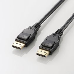 4K映像出力に対応。DisplayPort規格Ver1.2a認証済みのDisplayPortケーブル。DisplayPort端子搭載のパソコンなどと、ディスプレイなどを接続し、映像信号と音声信号を伝送できるDisplayPortケーブルです...