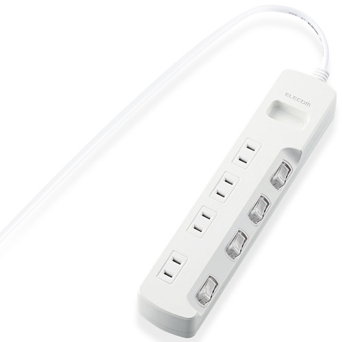 　接続機器ごとにON/OFFでき、待機電力を個別に節約できる個別スイッチが付いた省エネタップです。ACアダプタや大きめのプラグを接続してもスイッチに干渉しにくい、斜め配置のスイッチを採用しています。検索キーワード:ELECOM | えれこむ...