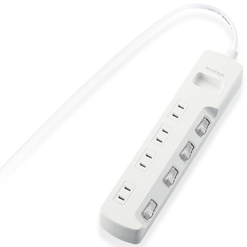 　接続機器ごとにON/OFFでき、待機電力を個別に節約できる個別スイッチが付いた省エネタップです。ACアダプタや大きめのプラグを接続してもスイッチに干渉しにくい、斜め配置のスイッチを採用しています。検索キーワード:ELECOM | えれこむ...