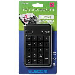 Excelに便利な[Tab]キー・[00]キー付き。ノートパソコンでの使用に最適なスタンダードUSBテンキーボード。ノートパソコンでの使用に最適な、スタンダードなUSBテンキーボードです。Excelでの作業に便利な[Tab]キーと、数字の入...