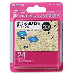 保存しているデータの確認に便利なインデックスカード付き。SDカード12枚とmicroSDカード12枚を一緒にまとめて収納できるカードケースです。SDカードとmicroSDカードを重ねることでコンパクトに収納可能です。microSD-＞SD変...