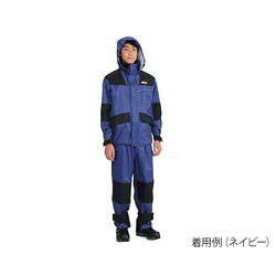 仕事合羽 ネイビー L (1式)仕事合羽 ネイビー L (1式)。作業時の運動性を考慮した立体裁断を採用しています。細部まで徹底的にこだわり抜いた仕事に最適なレインウェアです。フードが不要の際は襟に収納でき、邪魔にならず活動的です。色：ネイ...