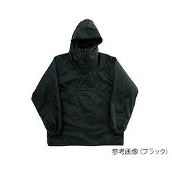 ナイロンヤッケ ブラック LL (1着) 作業中の泥・風・汚れから体をガードします。頭から被るヤッケデザインなので、前立てからの風の侵入を防ぎます。ナイロンヤッケ ブラック LL (1着)。作業中の泥・風・汚れから体をガードします。頭から被...