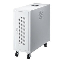 ハブやルータを縦置きに設置。スペースを有効活用。デスク下やオフィスの隅などに設置できるので、空間を無駄なく使えます。前後扉にはメッシュパネルを採用し、通気性をアップさせています。前方に19インチマウントフレームを装備し、EIA規格(ユニバー...