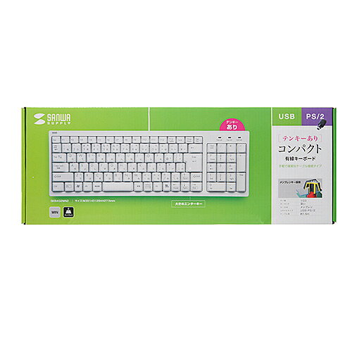 机の上を有効活用できるコンパクトフルキーボード幅400以下のコンパクトサイズでありながら、テンキー付のフルキーボードキーピッチはスタンダードキーボードと同じ19mmキーピッチ文字の耐久性に優れたレーザー印刷を採用しています。邪魔な時はキーボ...