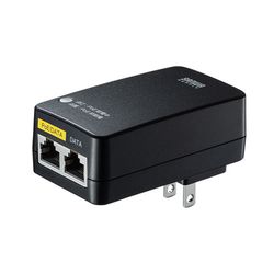 通常のネットワーク環境に追加するだけでPoE給電対応ネットワークにすることができるアダプタ型のPoEインジェクターIEEE802.3af(15.4Wまで)に対応したPoEインジェクターです。既存ネットワークを変更することなく本製品を追加する...