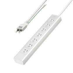 3P抜け止め7個口、マグネット、雷ガード付き。ネームタグ、専用コンセントキャップ付属スチールデスクなどに仮固定できるマグネット付きです。差込口は、3P抜け止めシャッター仕様の7個口タップです。プラグはトラッキング火災予防に有効な絶縁キャップ...