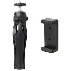 グリップとしても使える、ミニ三脚とモバイルホルダーのセットグリップとしても使える、ミニ三脚とモバイルホルダーのセット