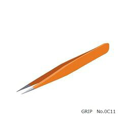 　MEISTER ピンセット GRIP No.0C11 (1本)。滑り止めコーティングがついています。100％磁化しません。フッ化水素・硝酸等の酸に耐性が有ります。グリップ部の滑り止めコーティングにより、品質管理用手袋などの布製手袋装着時の...