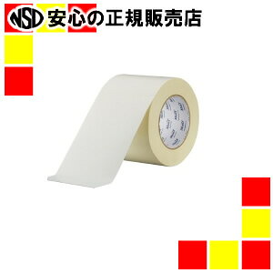 【商品について】 コンクリート、ゴムシート等の各種補修工事の仮止め養生に。強粘着で耐久性も高い！ ●0．32mm厚 ●手で切れる※油性ペンで書き込みができます。 ●色：白 ●幅100mm×長25m ●基材：スフモス ●仕様：1巻ピロー包装 ...