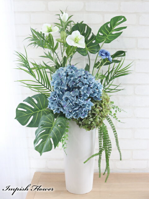 &nbsp; &nbsp; &nbsp; アーティフィシャルフラワー（造花）使用 ■サイズ: 幅:62 奥行:30 高さ:90 (cm) ■主な使用造花： あじさい・バラ &nbsp; &nbsp; ギフト対応 &nbsp; &nbsp; ...