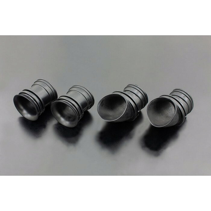 【適合車種】KawasakiZ400FX【商品説明】STDエアクリーナーボックスとキャブレターとのジョイントに使用するラバー製エアダクトセット。劣化によりヒビ割れると異物を吸入しキャブレター、エンジン不調の原因となります。1台分4個セットで...