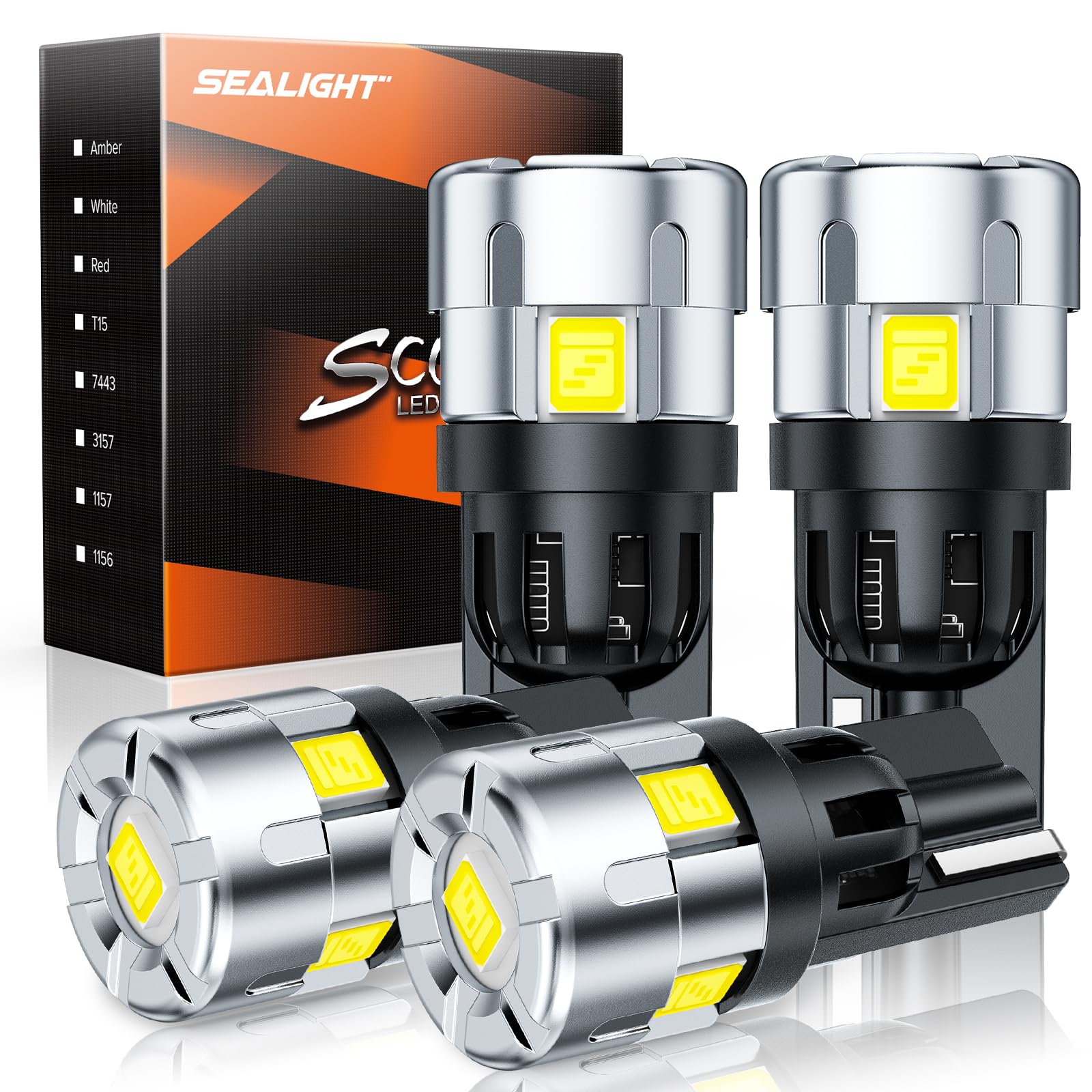ブランド:SEALIGHT光源タイプ:LED商品用途使用方法:インテリアライト, スモールランプ, ナンバープレートライト, ポジションランプ色温度:6500 ケルビン明るさ:2200 lm· 【6倍の明るさアップ＆360無死角発光】T10...