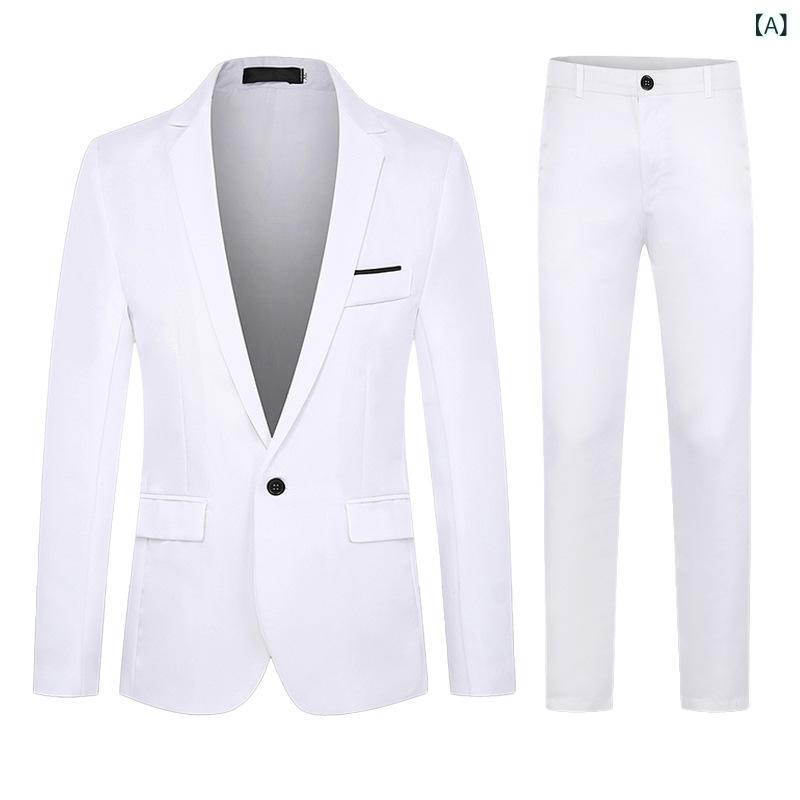 ・カテゴリ: ジャケット・スタイル: ビジネスフォーマル・主な素材: ポリエステル100%・留め具: シングルブレスト1つボタン・襟型: ノッチドラペル・ベント: センターベント・フィット: スリムフィット・厚さ: 標準・デザイン: パッチ...