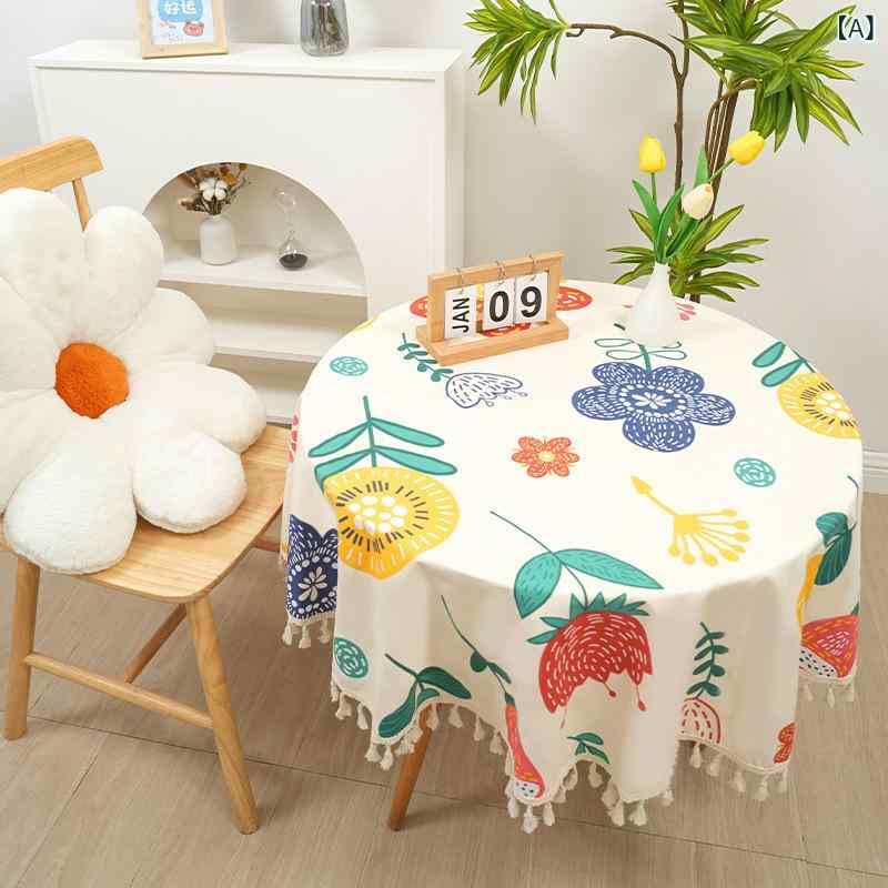 ・カテゴリ: テーブルクロス・スタイル: カントリー・素材: 布・形状: 円形・機能: 防塵・柄: 植物花卉・カラー展開: 鮮やかな花々, パリの塔, ピンクのさくらんぼ, かわいいフルーツ, ドット柄の犬, かわいいクマ, 花の守り人, ...