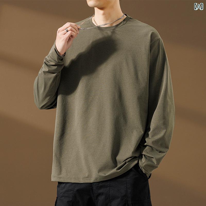 ・カテゴリ: Tシャツ・スタイル: カジュアル・主な素材: ポリエステル81～90%・柄: ストライプ・フィット: ゆったり・タイプ: プルオーバー・袖丈: 長袖・厚さ: 薄手・カラー展開: ライトアーミーグリーン、ライトシャドウグレー、ダ...