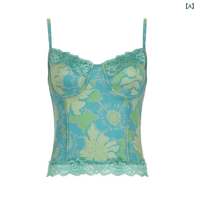 ・スタイル: キャミソール・フィット: スリム・着丈: ショート丈（40cm～50cm）・柄: プリント・デザイン: 配色・生地: ニット・主な素材: ポリエステル、スパンデックス・カラー展開: グリーン・サイズ展開: S、M、L・対象: ...