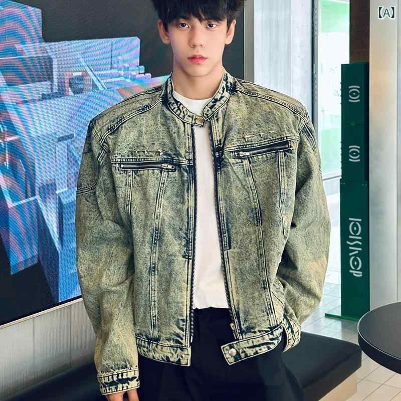 ・機能: 耐摩耗性・カテゴリ: ジャケット・スタイル: カジュアル・ネックライン: 襟付き・フィット: ルーズフィット・前立て: ジップアップ・フード: フード付き・厚さ: 薄手・生地: デニム・主な素材: 綿60%・裏地素材: 綿60%・...