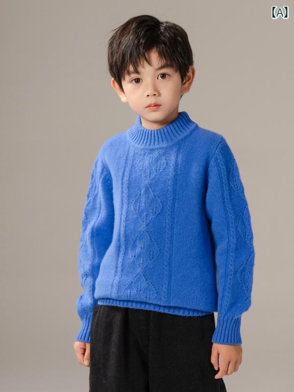 ・適用性別: ユニセックス・生地加工: 柔らか加工・スタイル: カジュアル・対象年齢: 3〜8歳 (身長100〜140cm)・糸の太さ: 細毛糸・生地の厚さ: 厚手・袖丈: 長袖・留め具: プルオーバー・デザイン要素: チェック、ボヘミアン...