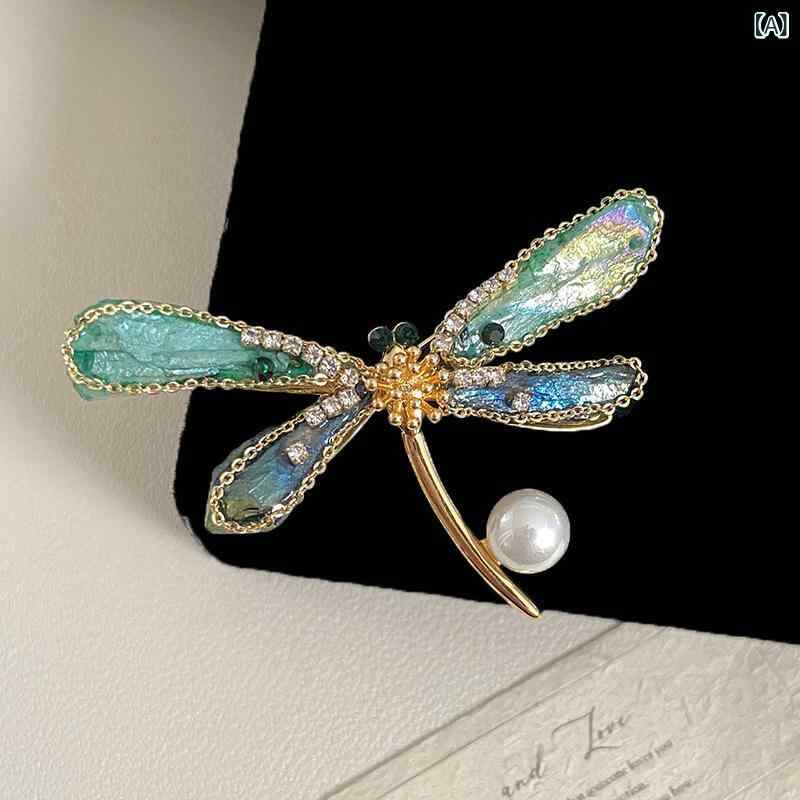 ・種類: ブローチ・素材: 銅、ジルコニア・加工: 電気メッキ・モチーフ: トンボ・スタイル: シンプル・スタイル分類: ファッション通勤・対象: 女性・機能: 記念、装飾、贈答、固定
