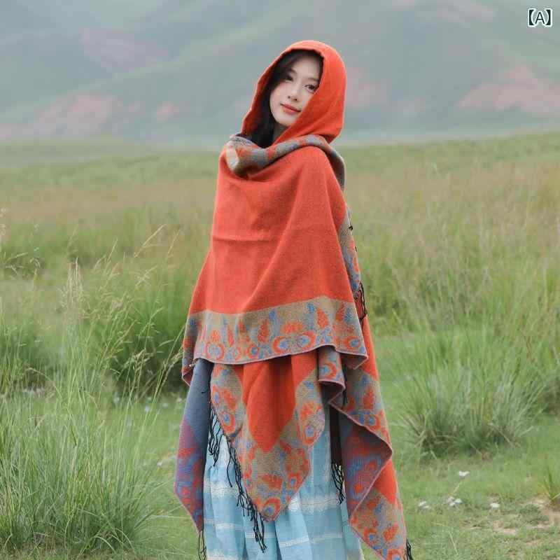 ・性別: ユニセックス・素材: フェイク・柄: チェック・機能: 保温・ディテール: フリンジ・スタイル: プルオーバーポンチョ・テイスト: 日韓スイート・丈: 標準丈