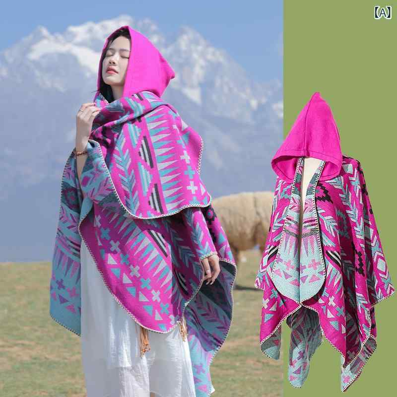 2個セット・素材: ポリエステル・スタイル: レトロエスニック・丈: ミドル丈・機能: 保温・柄: 幾何学プリント・織り方: 経編み・加工: ジャカード織り・カラー展開: バニラスカイピンク、バニラスカイブラック、バニラスカイレッド、バニラ...