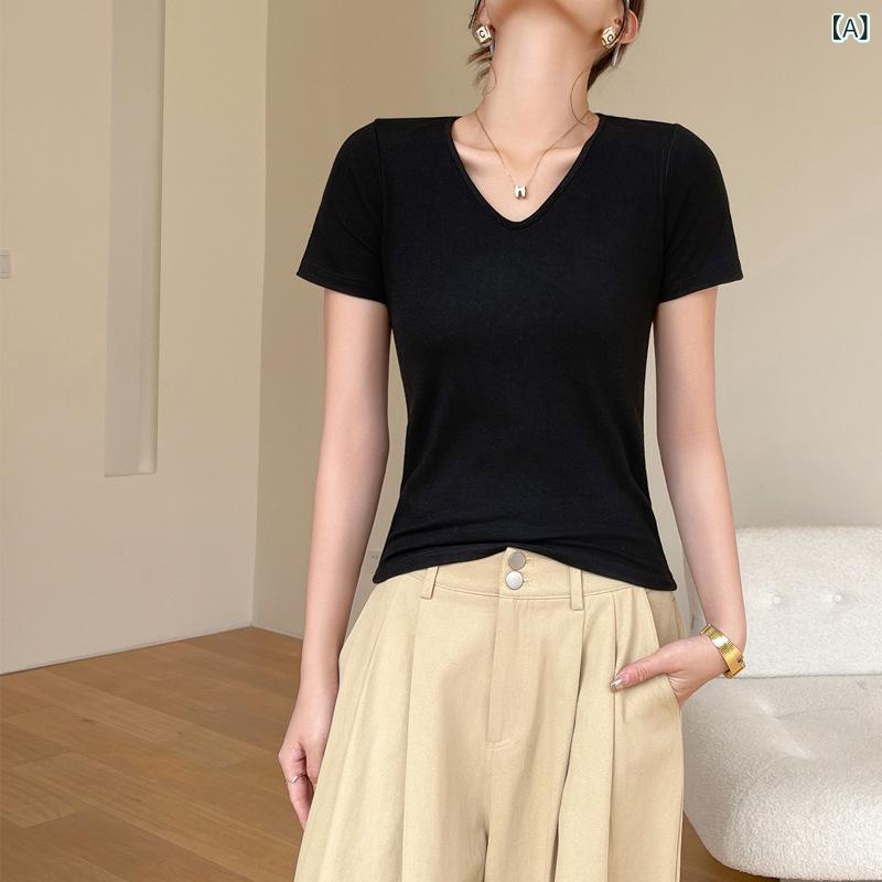 2個セット・カテゴリ: Tシャツ・主な素材: モダール繊維、スパンデックス・素材混率: モダール繊維 90〜95%未満、スパンデックス 30%以下・柄: 無地・スタイル: プルオーバー、日韓カジュアル、シンプル、エレガント・袖丈: 半袖・加...