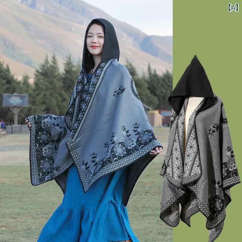 ・対象: 女性・素材: フェイク・季節: オールシーズン・カラー展開: チャコールグレー、ブラック、レッド、ワインレッド、オレンジ、ローズレッド、キャメル、パープル・スタイル: レトロエスニック・長さ: 135-150cm・幅: 135cm...