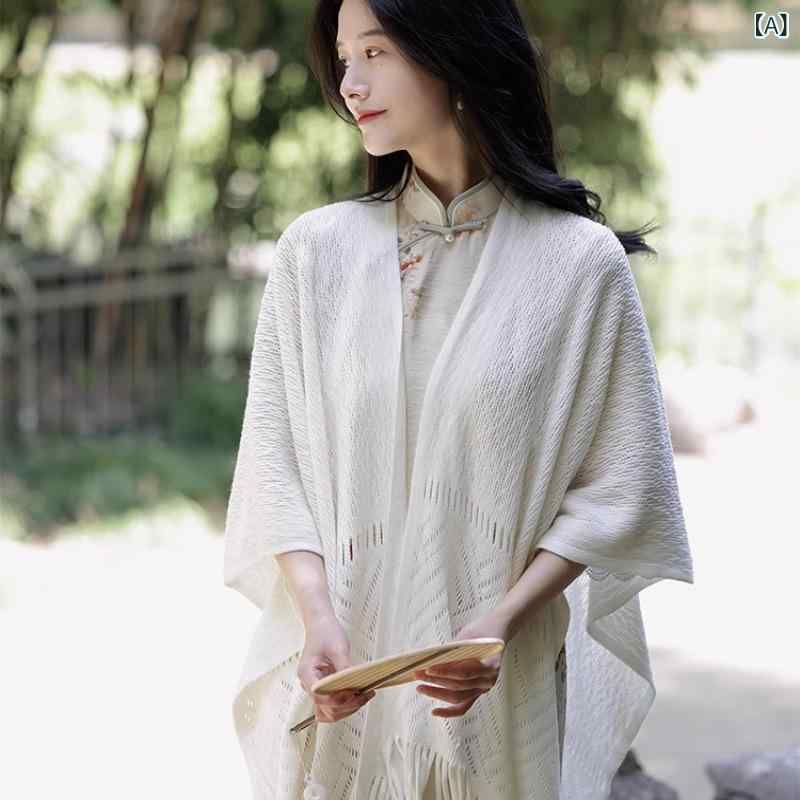 ・性別: 女性・素材: ポリエステル・カラー展開: ホワイト、ベージュ、イエロー、ローズレッド、ピンク、グリーン、レッド、マルチカラー・スタイル: エレガント、フェミニン・サイズ: 約95 x 150cm・編み方: 経編み・柄: 無地・機能...