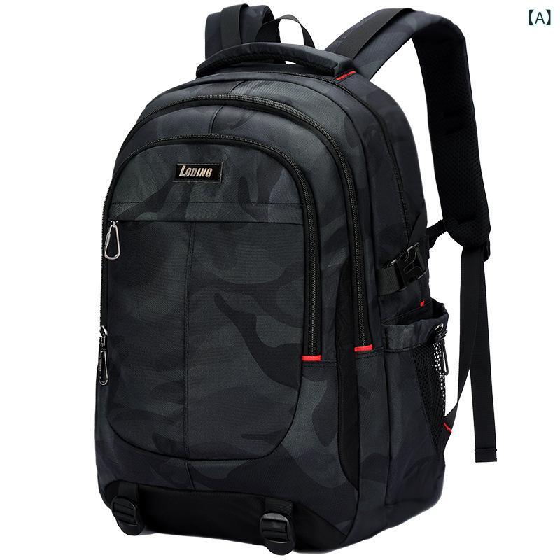 ・カラー展開: 迷彩、ブラック・性別: ユニセックス・利用シーン: 普段使い・主な素材: ポリエステル・スタイル: 欧米ヴィンテージ・容量: 20L以下・機能: 通気性・PC収納サイズ: 約30.48cm・柄: 幾何学模様・裏地素材: ポリ...