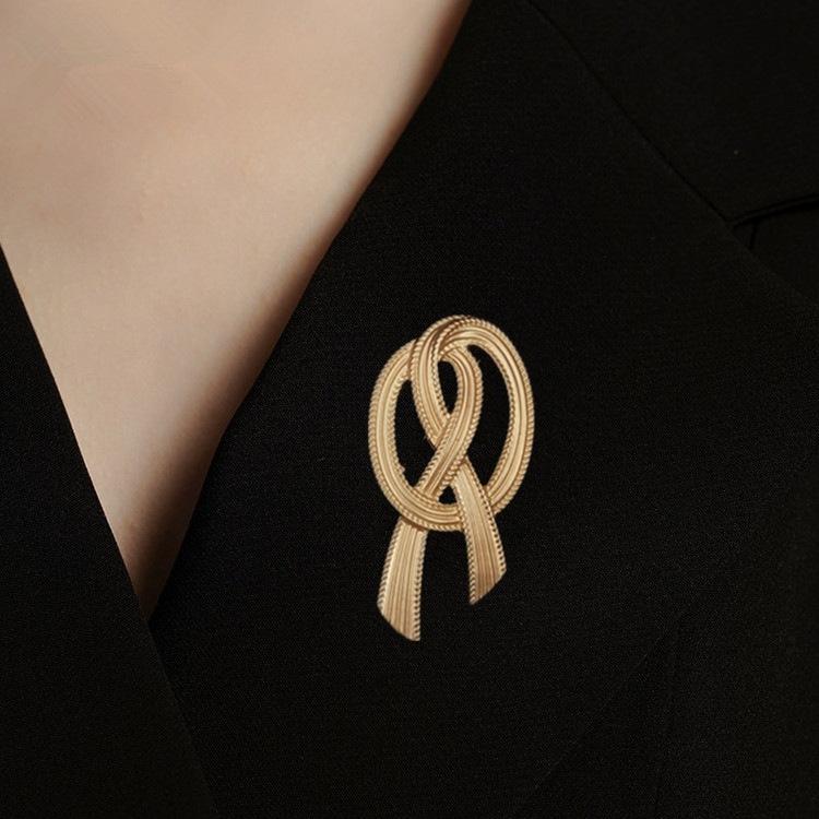 ・種類: ブローチ・素材: 亜鉛合金・デザイン: リボン・加工: 電気メッキ・スタイル: 文芸レトロ・特徴: 民族調・機能: 2WAY・対象: 男女兼用