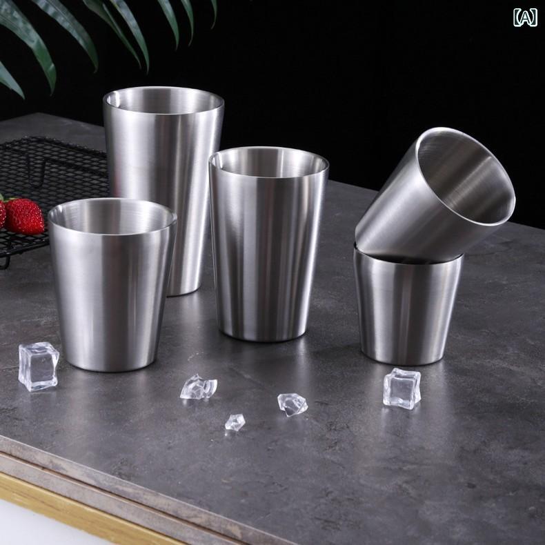 ・カテゴリ: コーヒーカップ・スタイル: モダンシンプル・主な素材: 304食品級ステンレス、201ステンレス・柄: 無地・カラー展開: シルバー、ゴールド・容量展開: 約175ml、約260ml、約300ml、約350ml、約450ml、...
