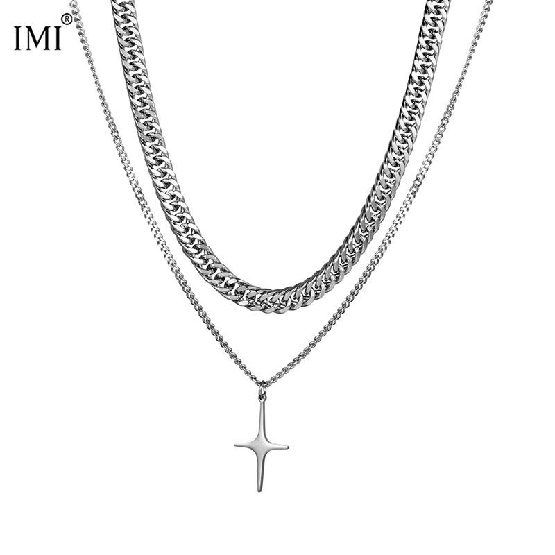 ・素材: チタン鋼・加工: 研磨・形状: 幾何学模様・チェーンスタイル: キューバンチェーン・ペンダント素材: チタン鋼・周長: 51cm～60cm・長さ展開: 50cm、60cm・流行要素: チェーン・スタイル: ヒップホップ・重量: 約...