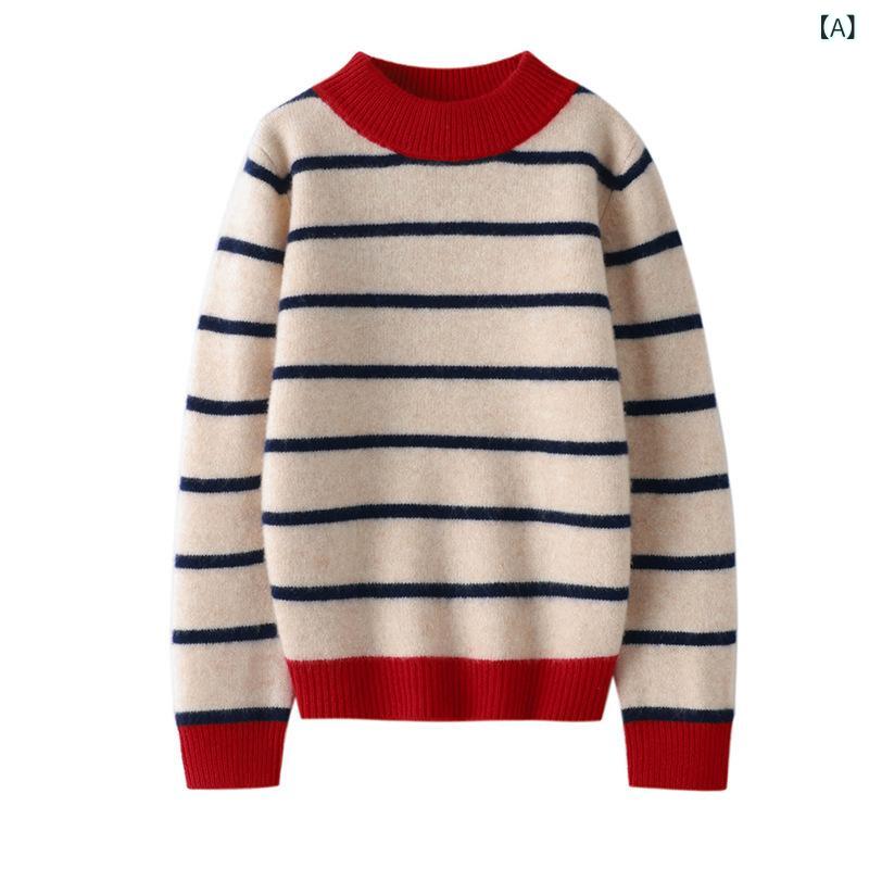 ・カテゴリ: キッズセーター・対象: ユニセックス・対象年齢: 3〜8歳・スタイル: スポーツ・主な素材: ウール100%・厚さ: 普通・毛糸の太さ: 普通・ネックライン: ハイネック・袖丈: 長袖・デザイン: プルオーバー・柄: 無地・モ...