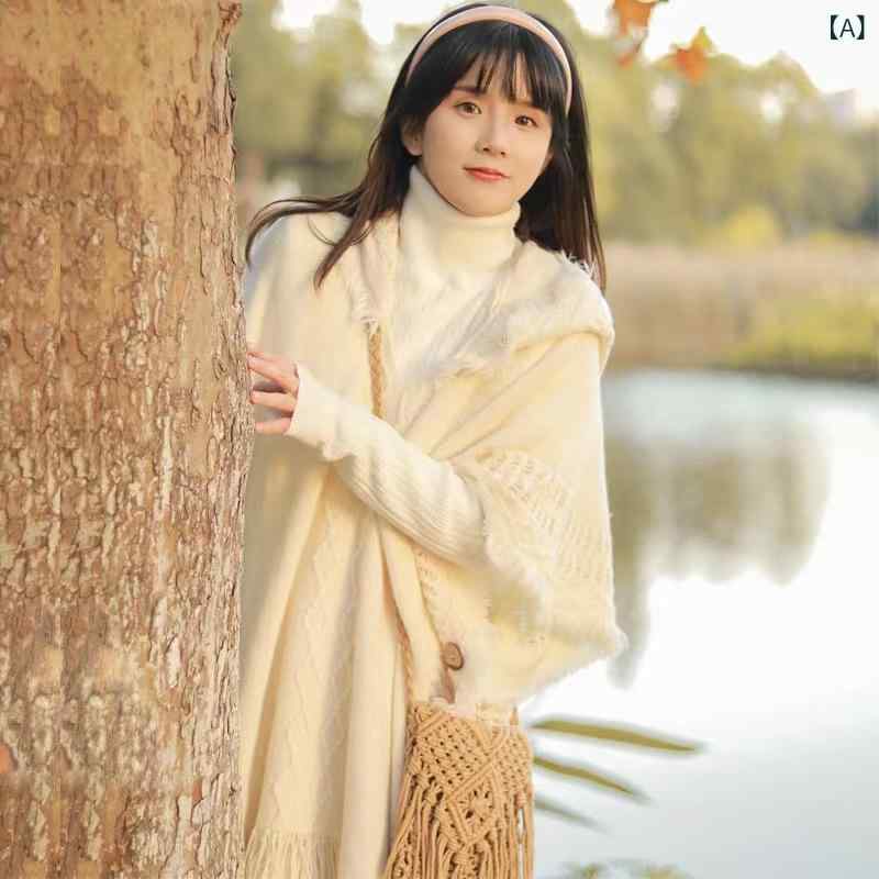 ・対象性別: 女性・主な素材: フェイクカシミヤ・着用シーズン: オールシーズン・カラー展開: ベージュ、ホワイト、レッド、グレー、ブラック・スタイル: 日韓風スイート・長さ: 60-80cm・幅: 60-80cm・編み方: 経編み・柄: ...
