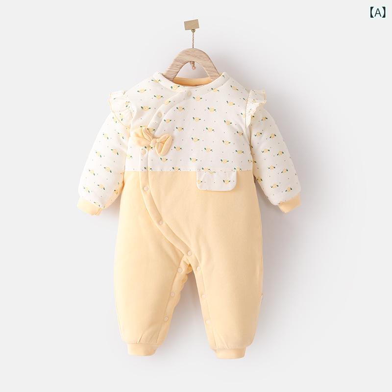 ・カテゴリ: ロンパース、カバーオール・安全基準: Aクラス・対象年齢: 新生児(0〜1歳)、身長80cm以下・性別: ユニセックス・袖丈: 長袖・厚さ: 厚手・主な素材: 綿100%・開閉方式: シングルボタン・スタイル: インスタ風・縫...