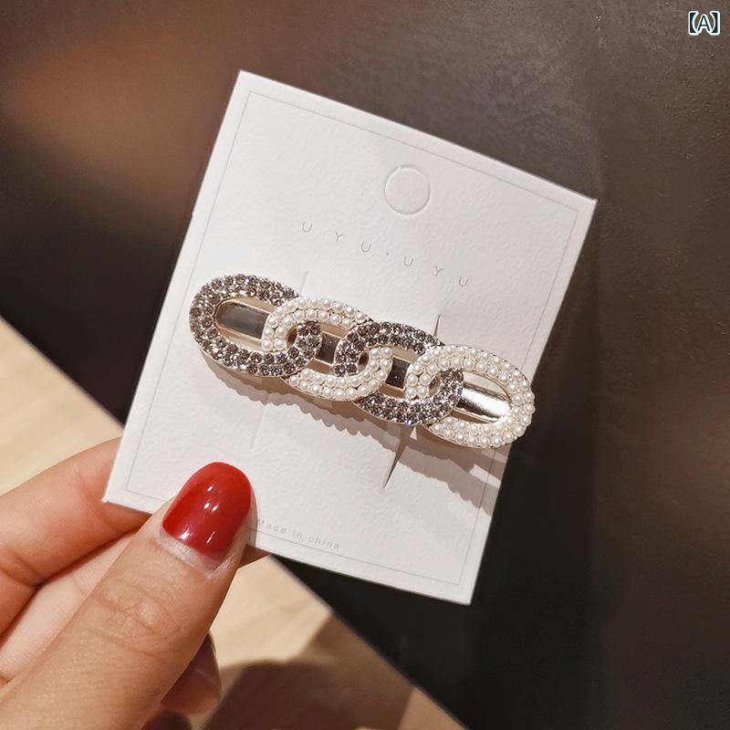 ・素材: 金属・対象: 女性用・加工方法: 手作業・ヘアクリップタイプ: サイドクリップ・カラー展開: ラインストーン、パールラインストーン・スタイル: 韓国風・テイスト: フレッシュスイート・カテゴリ: ヘッドアクセサリー