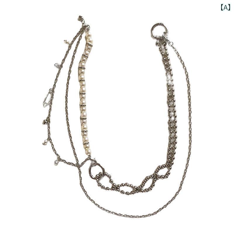 ・カテゴリ: ウエストチェーン・スタイル: ヒップホップ・性別: ユニセックス・対象年齢: 若年層・素材: 金属・カラー: シルバー・デザイン: ダブルループ・長さ: 125cm・幅: 0.5cm